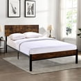 Black Twin Bed Frame / Strong Structure, Compatible with Memory Foam ...