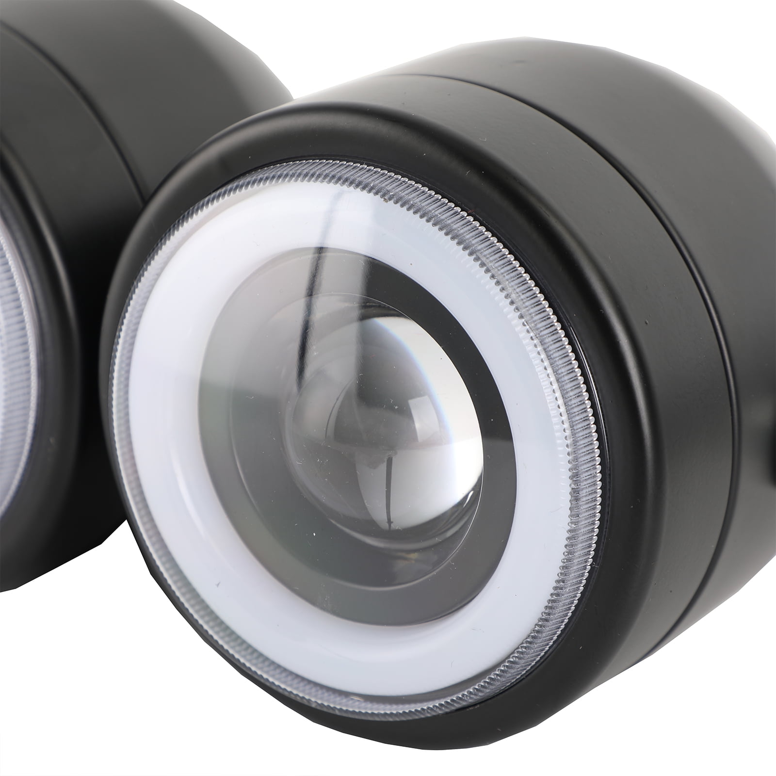 Black Twin Double Dual Lamp Motorcycle Headlight for Street Fighter ...