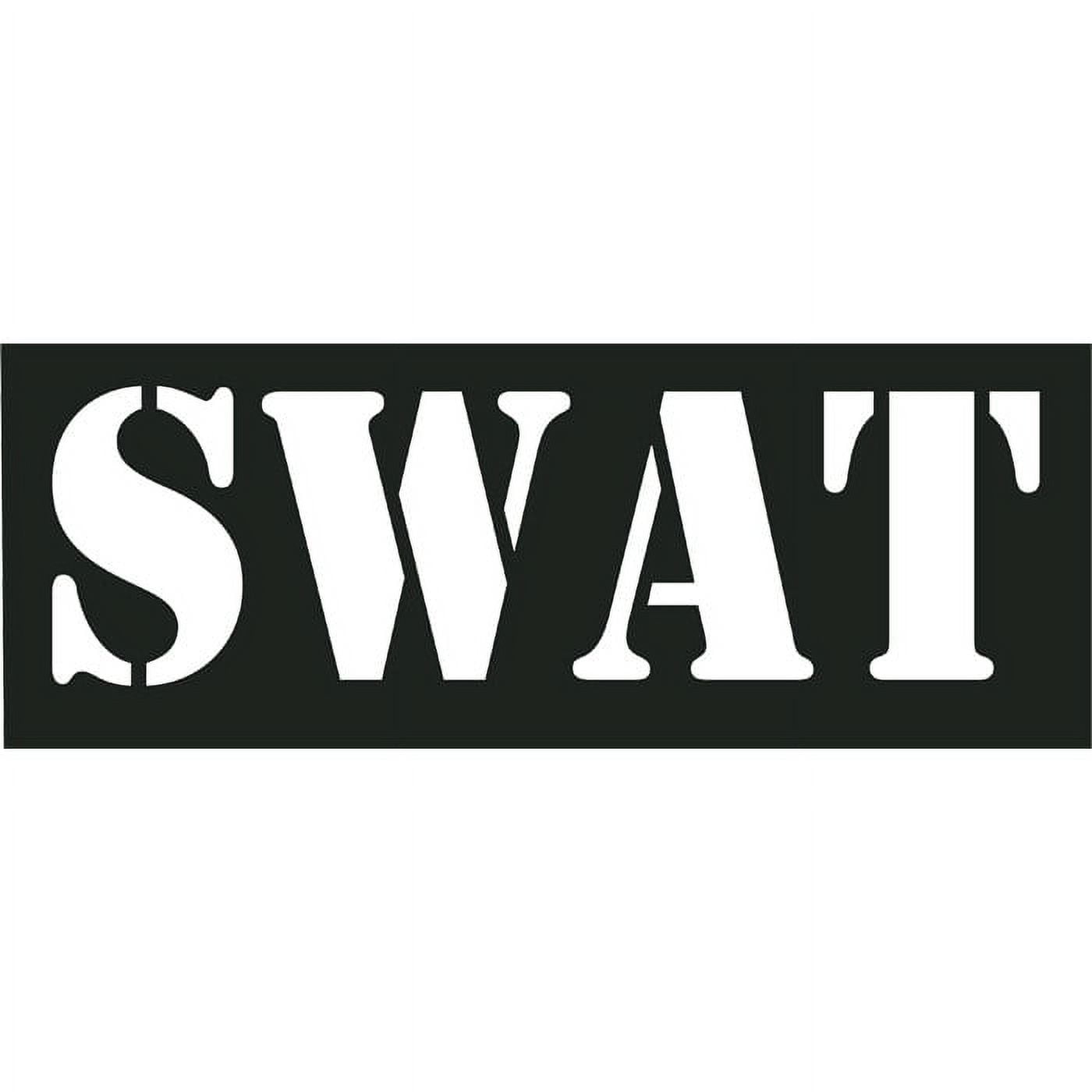 Black - Two Piece SWAT Patch Set with Hook Back - Walmart.com