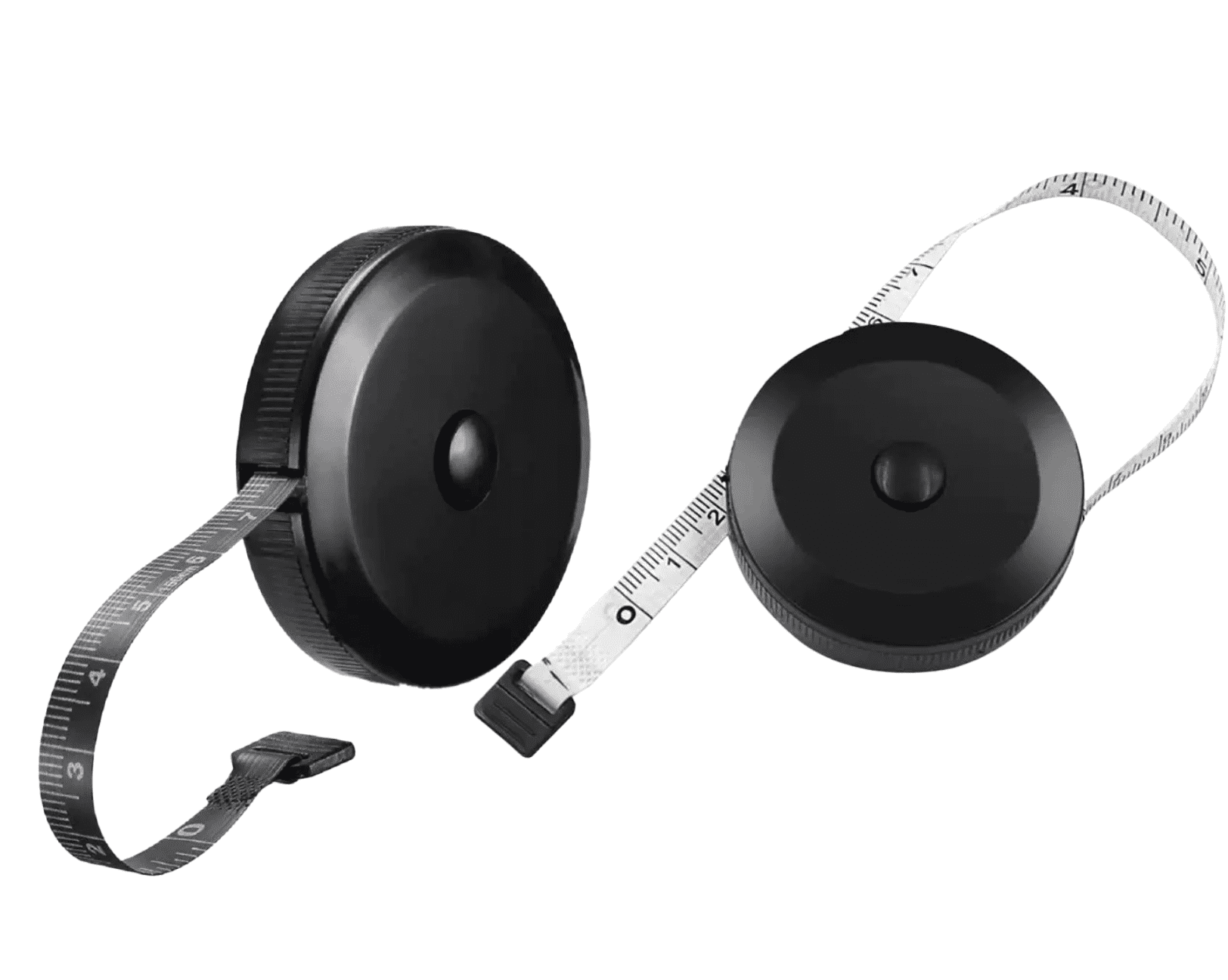 Black Two Sets Of Suits Soft Tape Measure Retractable ,Retractable ...