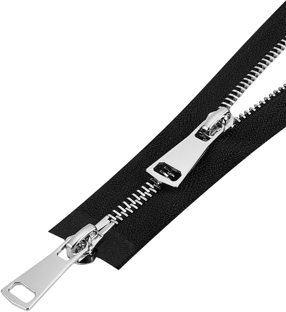 Black Two Way Separating Zipper 800-820x30x2mm Platinum Zip-Fastener ...