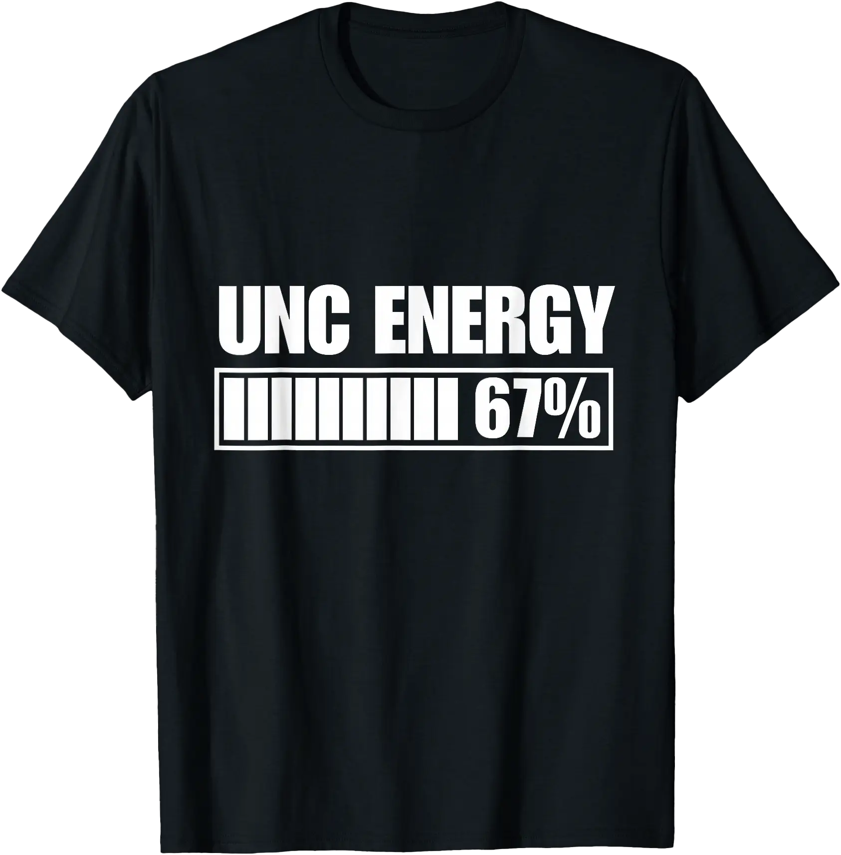 Black UNC Energy Graphic T-Shirt for Casual Style and Comfortable Wear ...