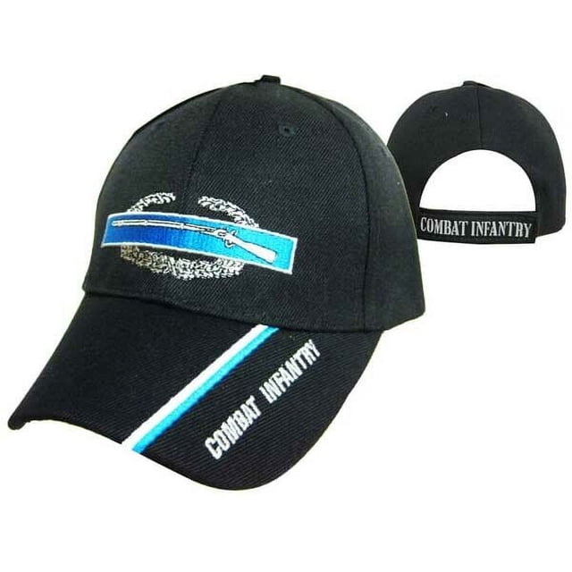 Black US Army Combat Infantry Hat Ball Cap Veteran Military Officially ...