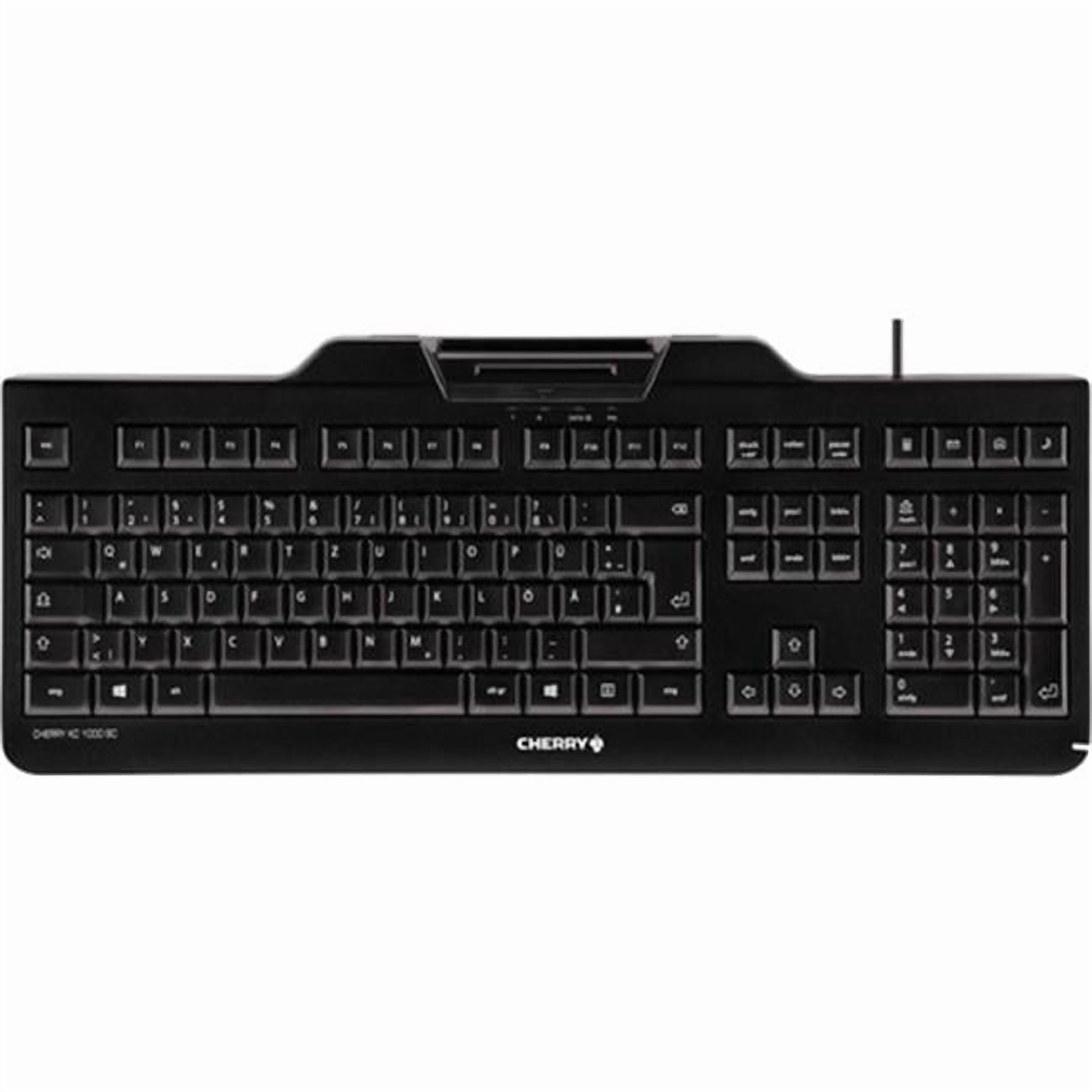 Black USB Keyboard with High Performance PSCS & EMV Smart Card Reader ...