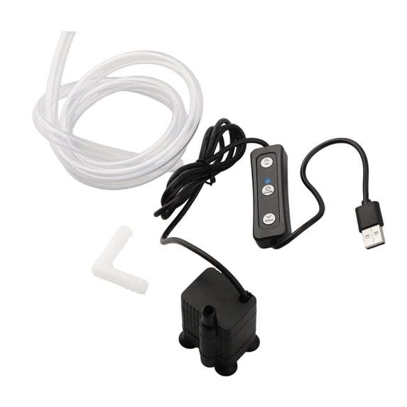 Black USB Water Pump Adjustable Output Water Pump Water Pump Hassle ...