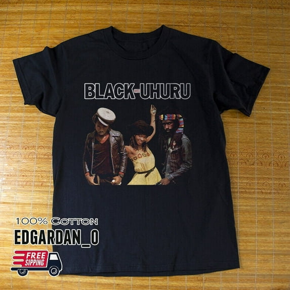 Black Uhuru Band Graphic Black / White Unisex T-shirt Size S-5XL ...