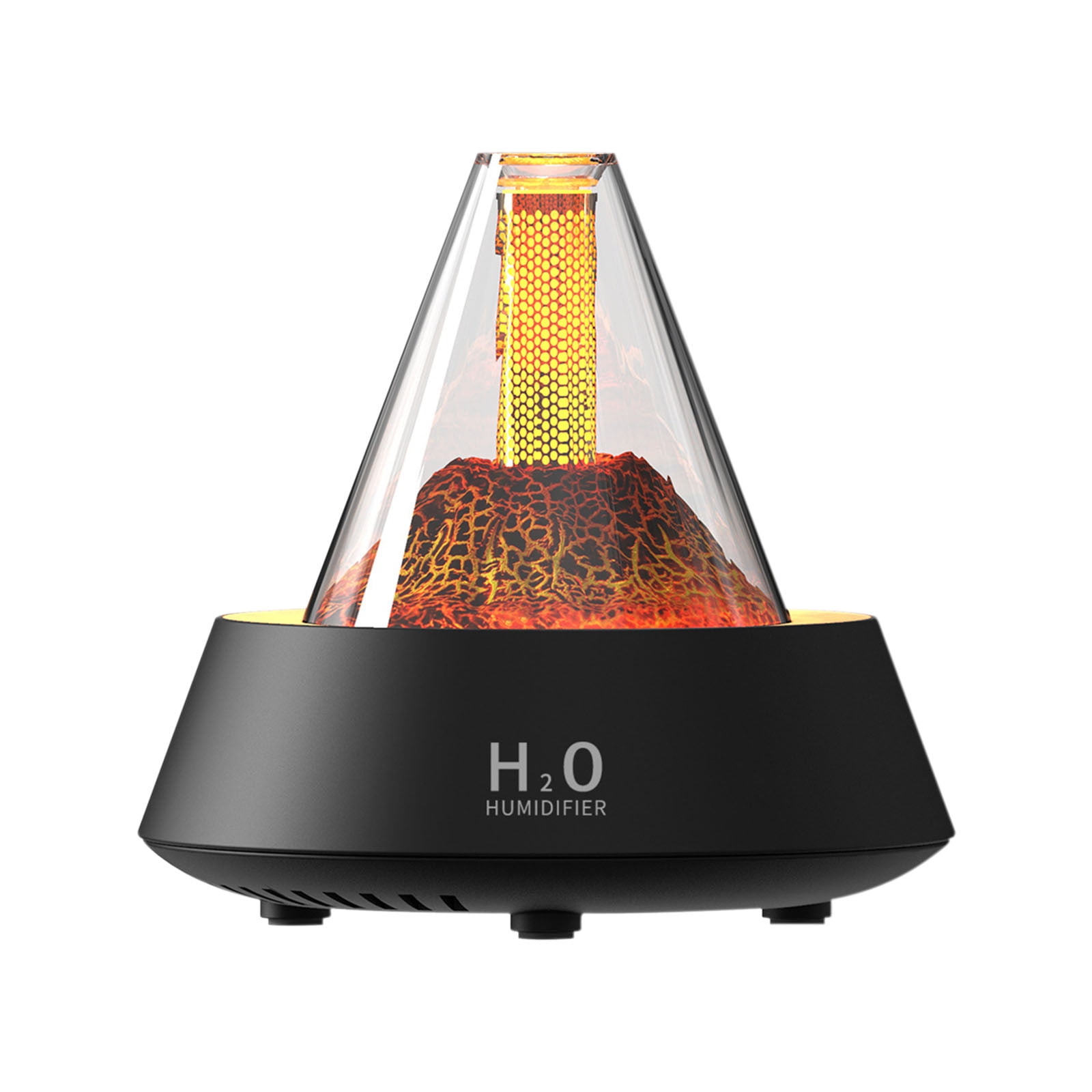 Black Ultrasonic Essential Oil Aromatherapy Diffuser With Color ...