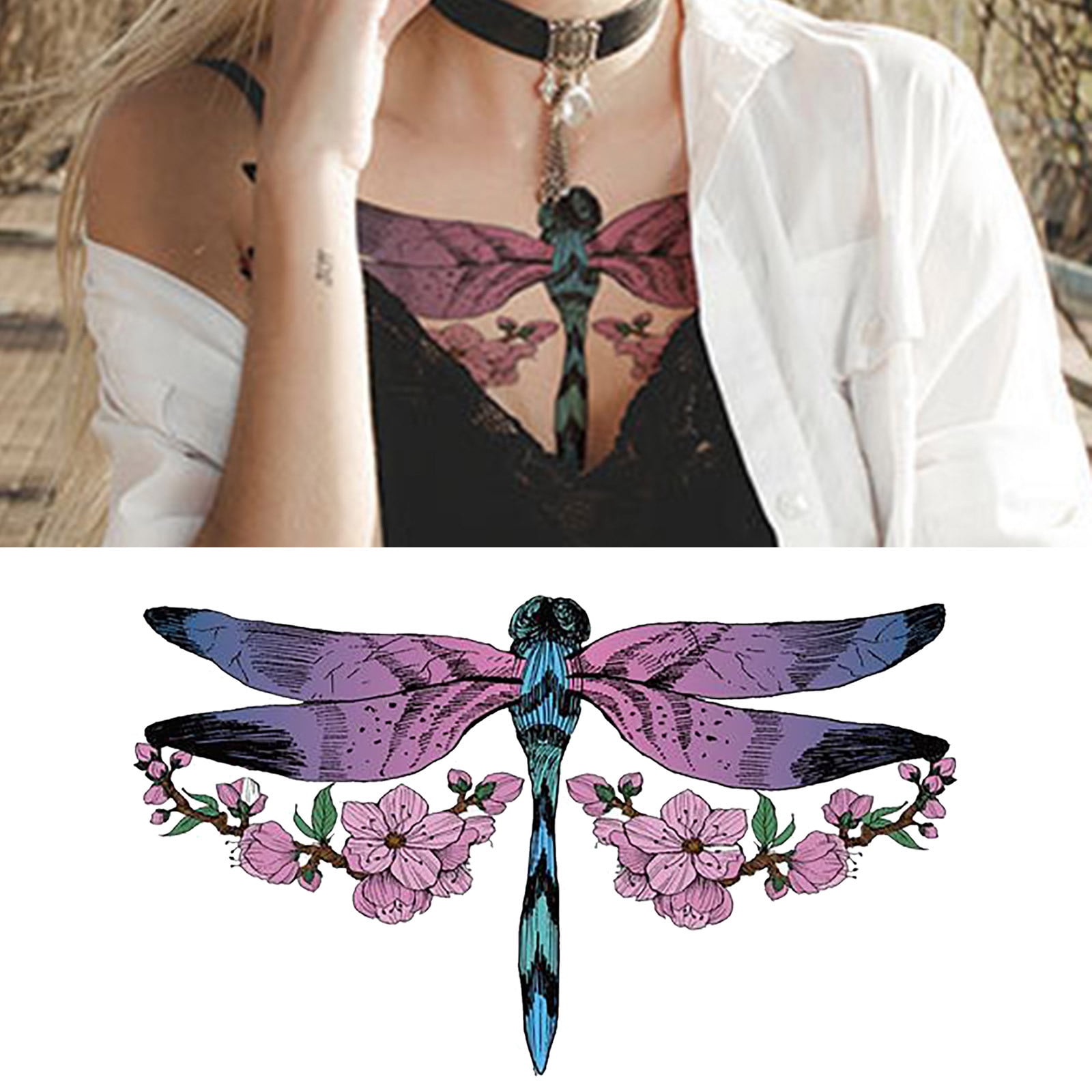 Black Underboob Temporary Stickers On Chest Waist Body tattoo equipment ...