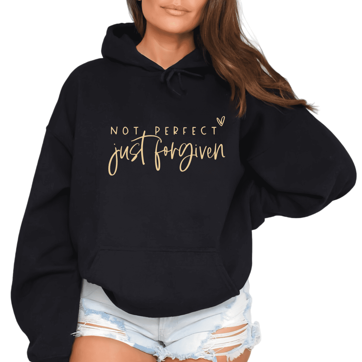 Black Unisex S Day Inspirational Script Print Hoodie Graphic Sweatshirt ...