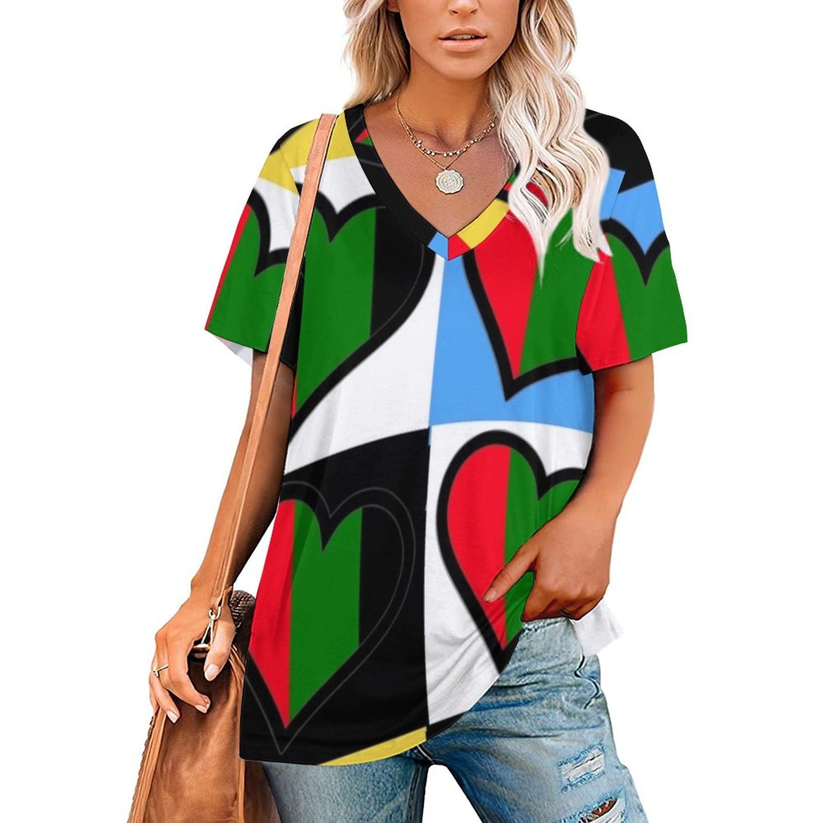 Black Unity New Fashion Zip Off Shoulder Top Short-Sleeve Women Shirt ...