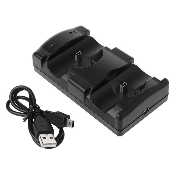 Black Universal USB Powered Dual Double Charger Dock Stand Charging ...