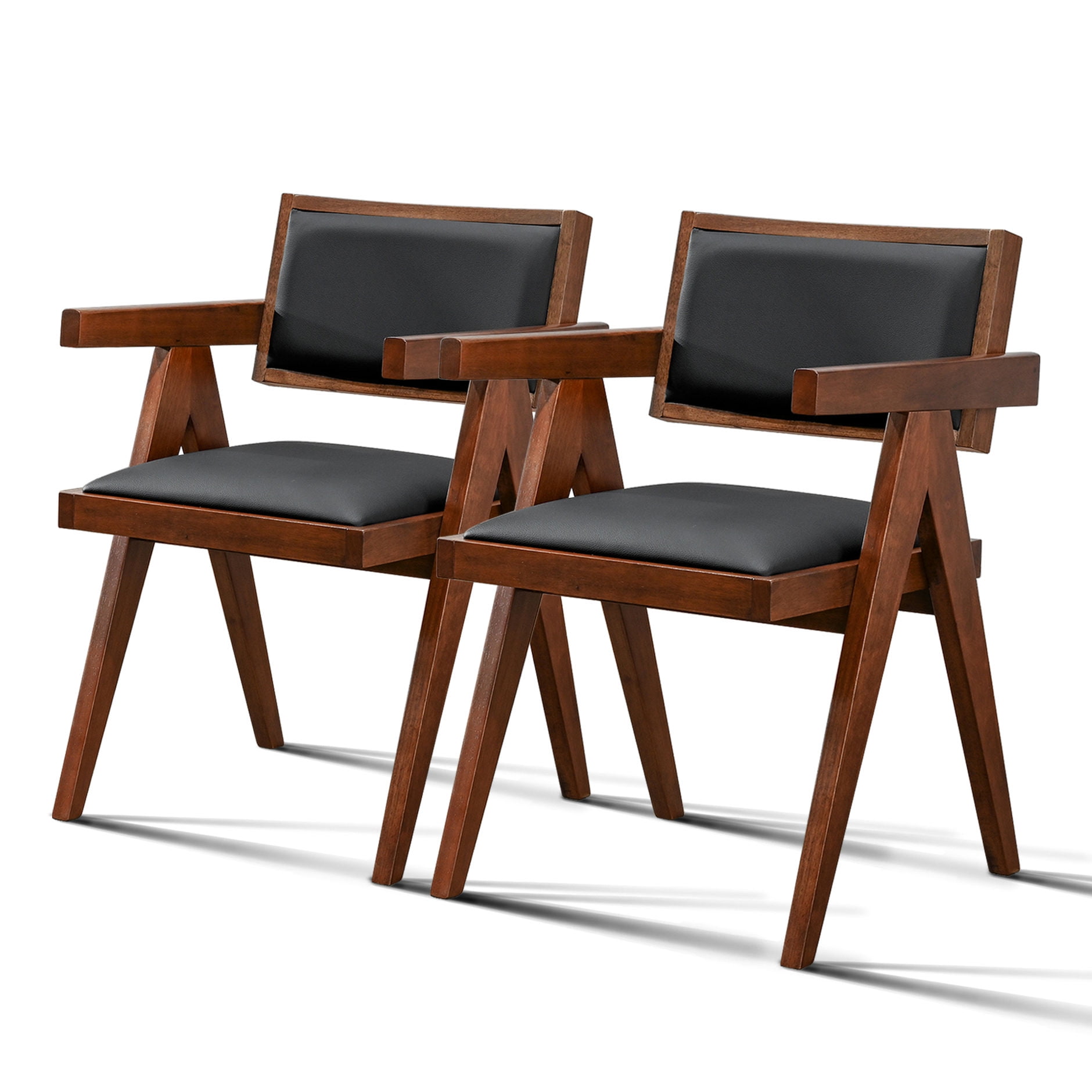 Black Upholstered Solid Wood Chairs+Clean Lines”-“Apartment Dinners ...