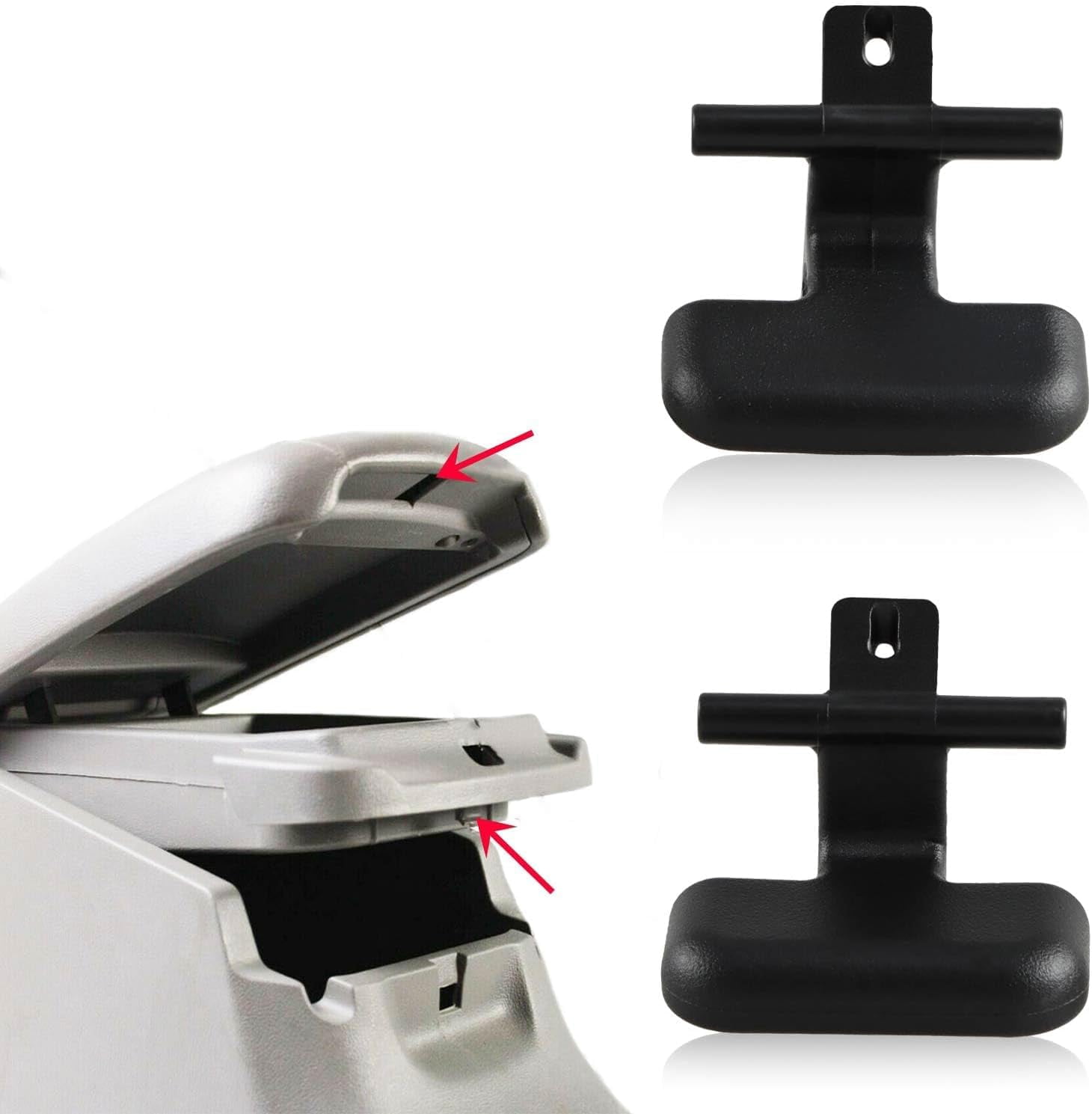 Upper Lower Center Console Armrest Latch Clips Compatible with Hyundai ...