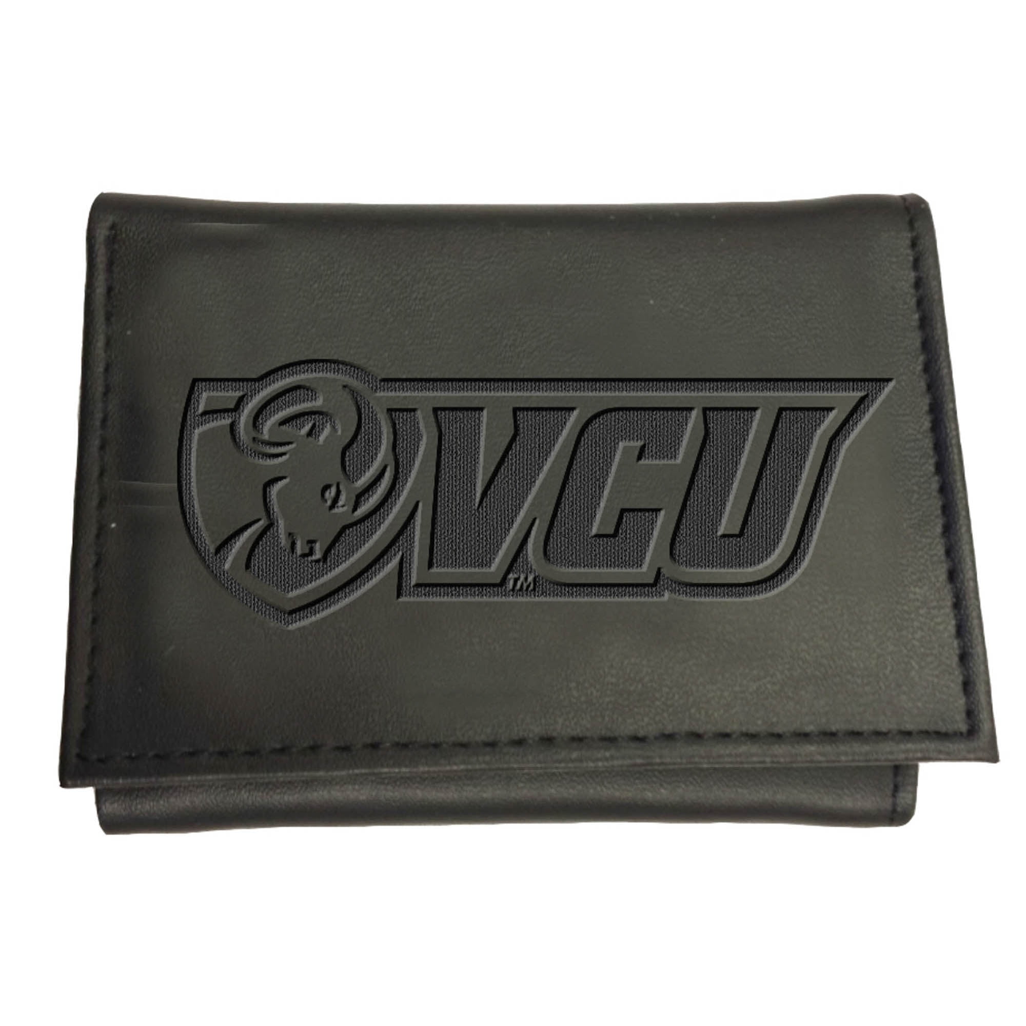 Black VCU Rams Hybrid Tri-Fold Wallet - Walmart.com
