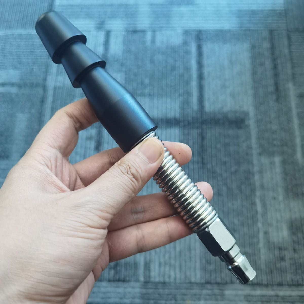 Black Vac-u-lock Bendable Spring Connector Extension Rod w/Quick Device ...