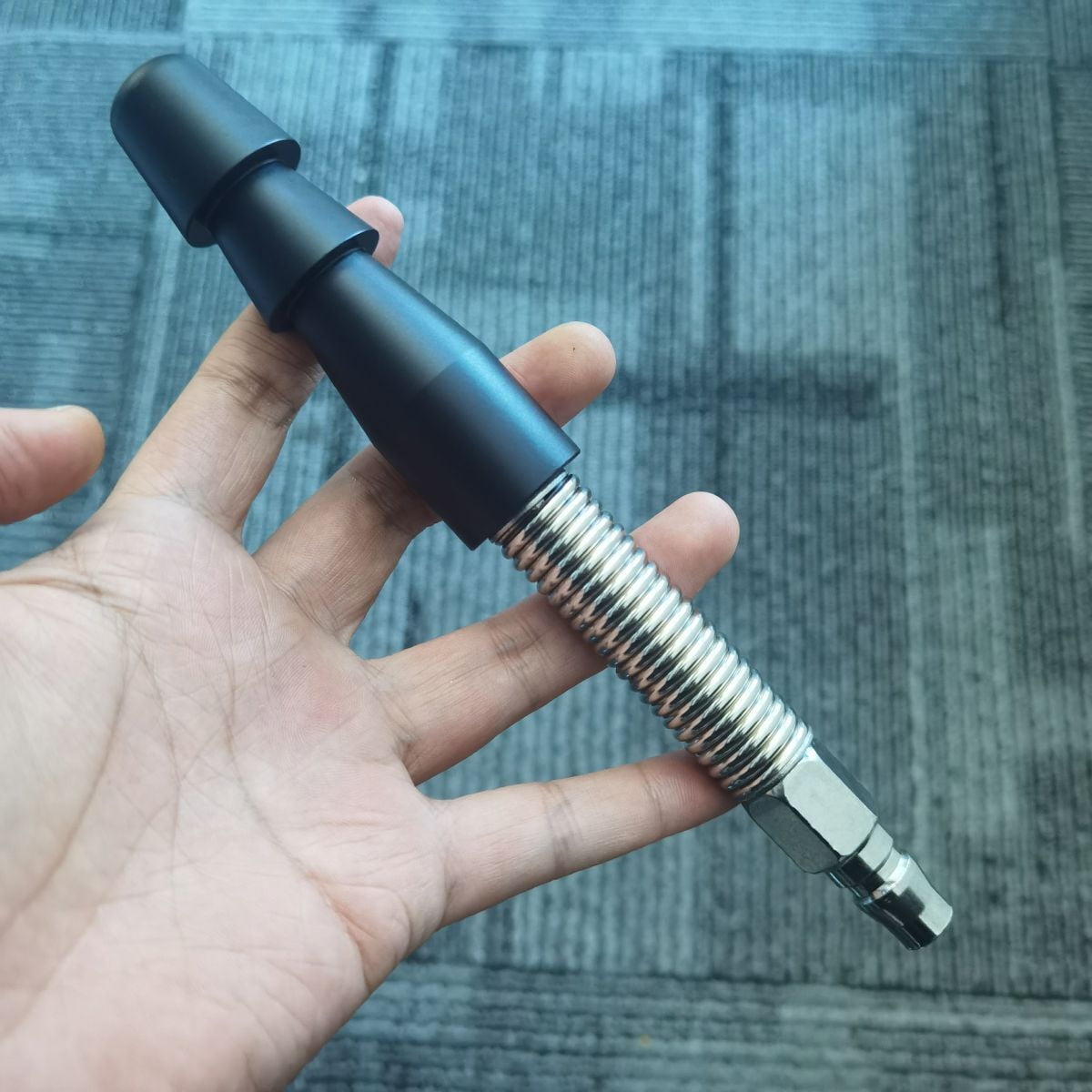 Black Vac-u-lock Bendable Spring Connector Extension Rod w/Quick Device ...