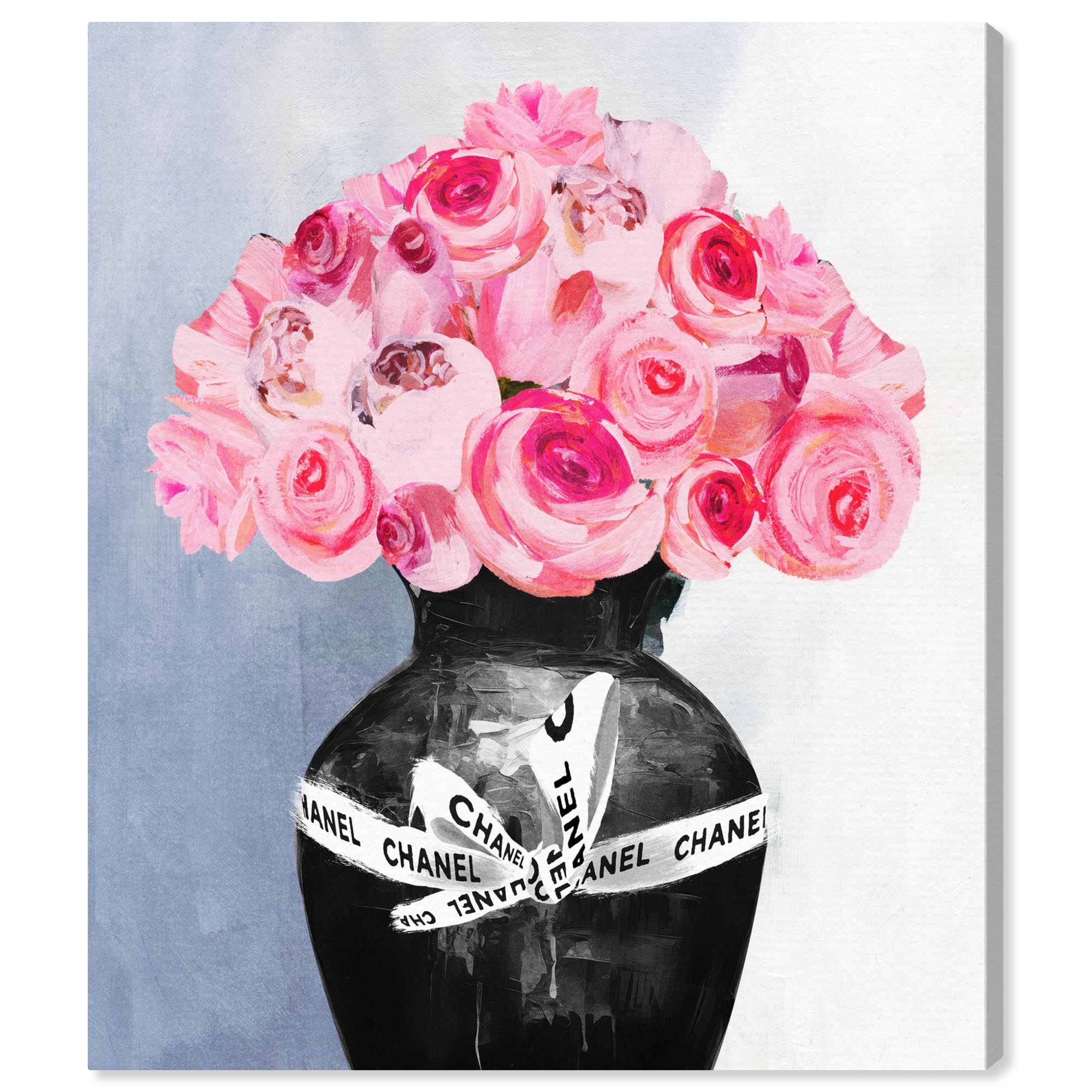 Black Vase Full of Scent Canvas Fashion Designer Wall Art by Art Remedy ...