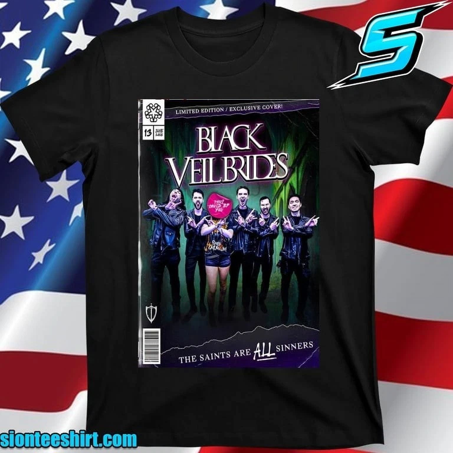 Black Veil Brides 713 Music Hall Houston TX 13 June 2025 Poster T-Shirt ...
