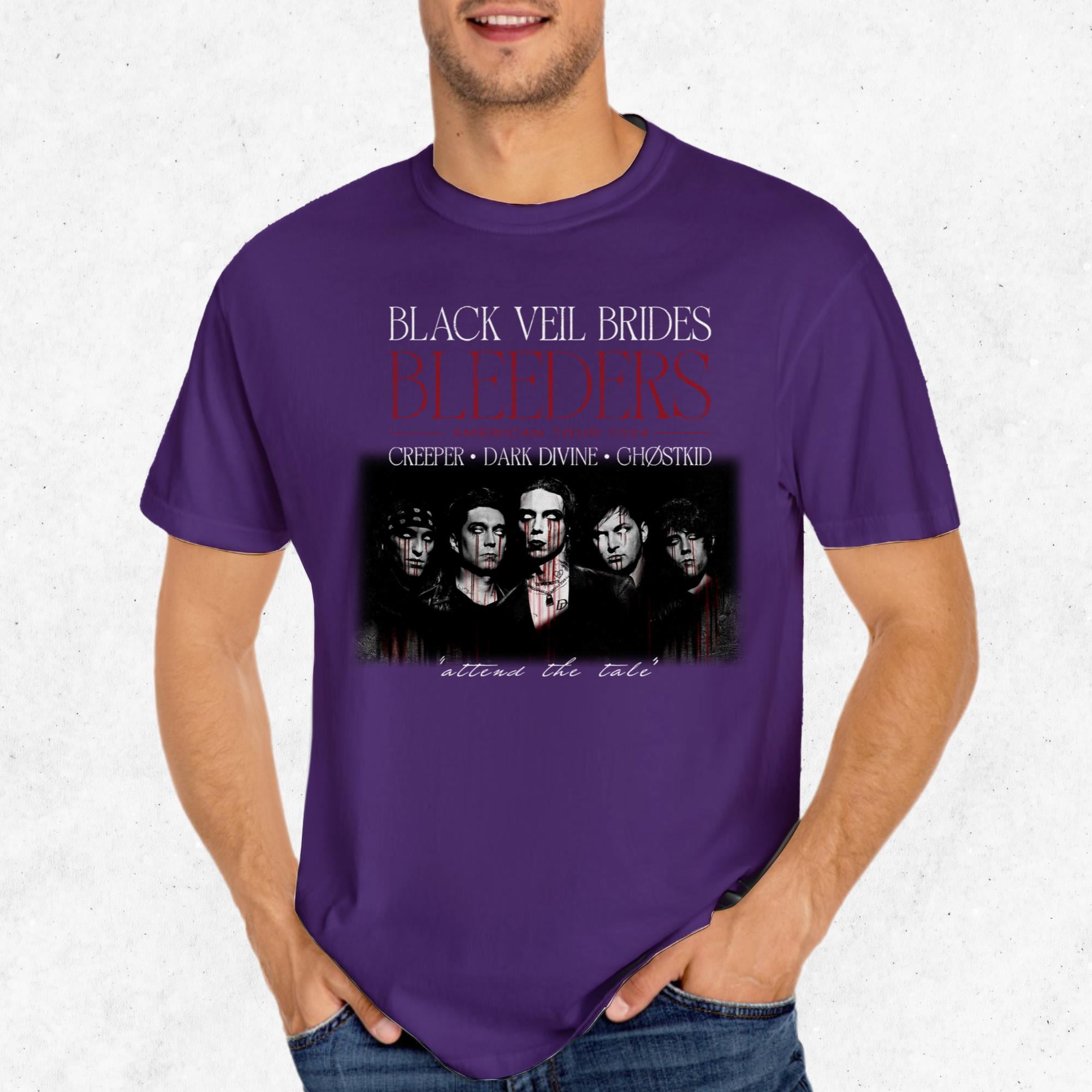 Black Veil Brides Bleeders Tour 2024 T-Shirt – Rock Band Merch ...