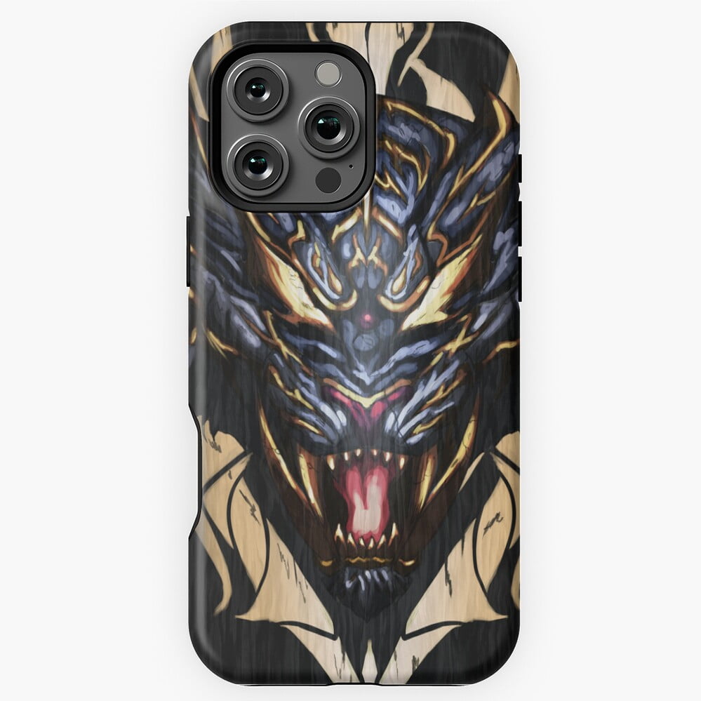 Black Veiled Tiger Demon Mask Art Phone Case for iPhone 16 15 14 13 12 ...