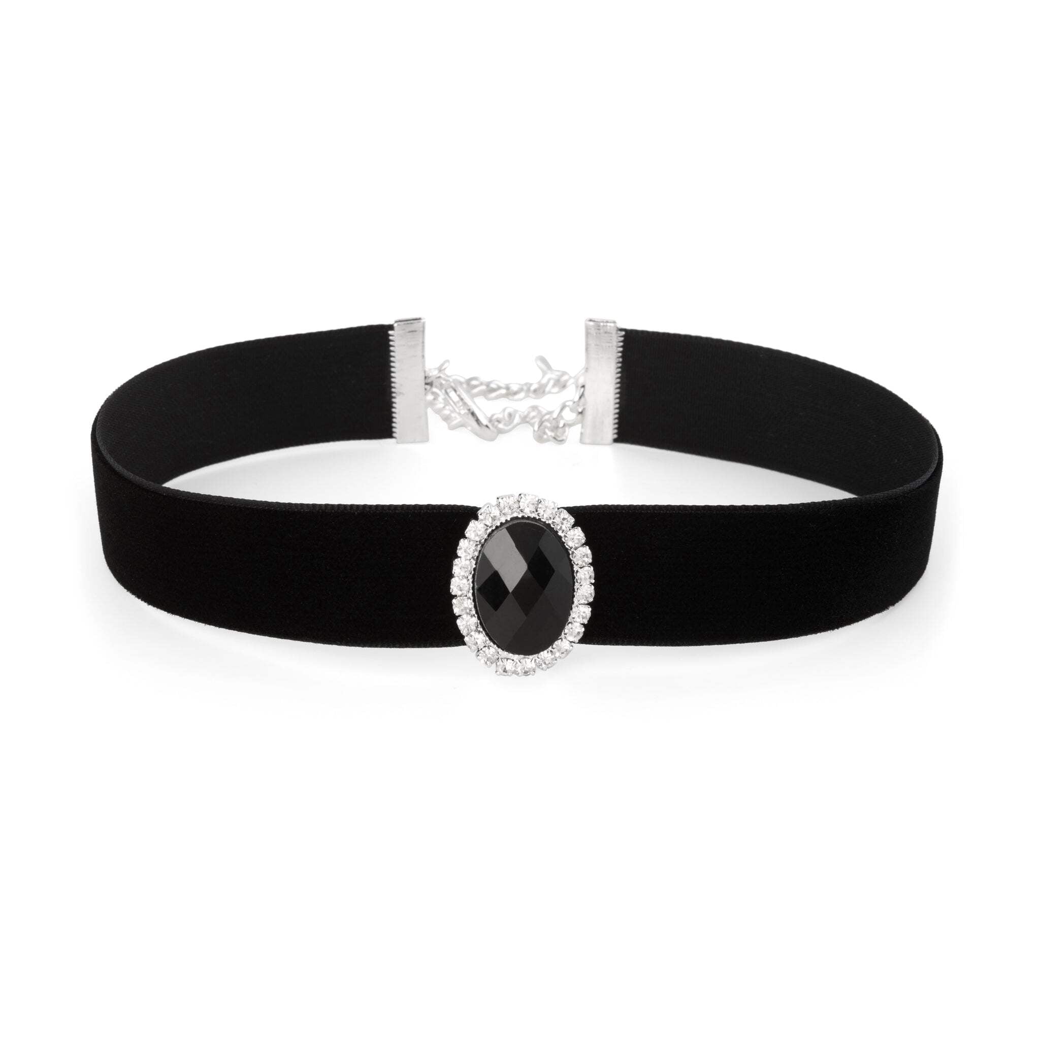 GOGIRL! USA Black Velvet Choker - Oval Pendant for All Ages - Walmart.com