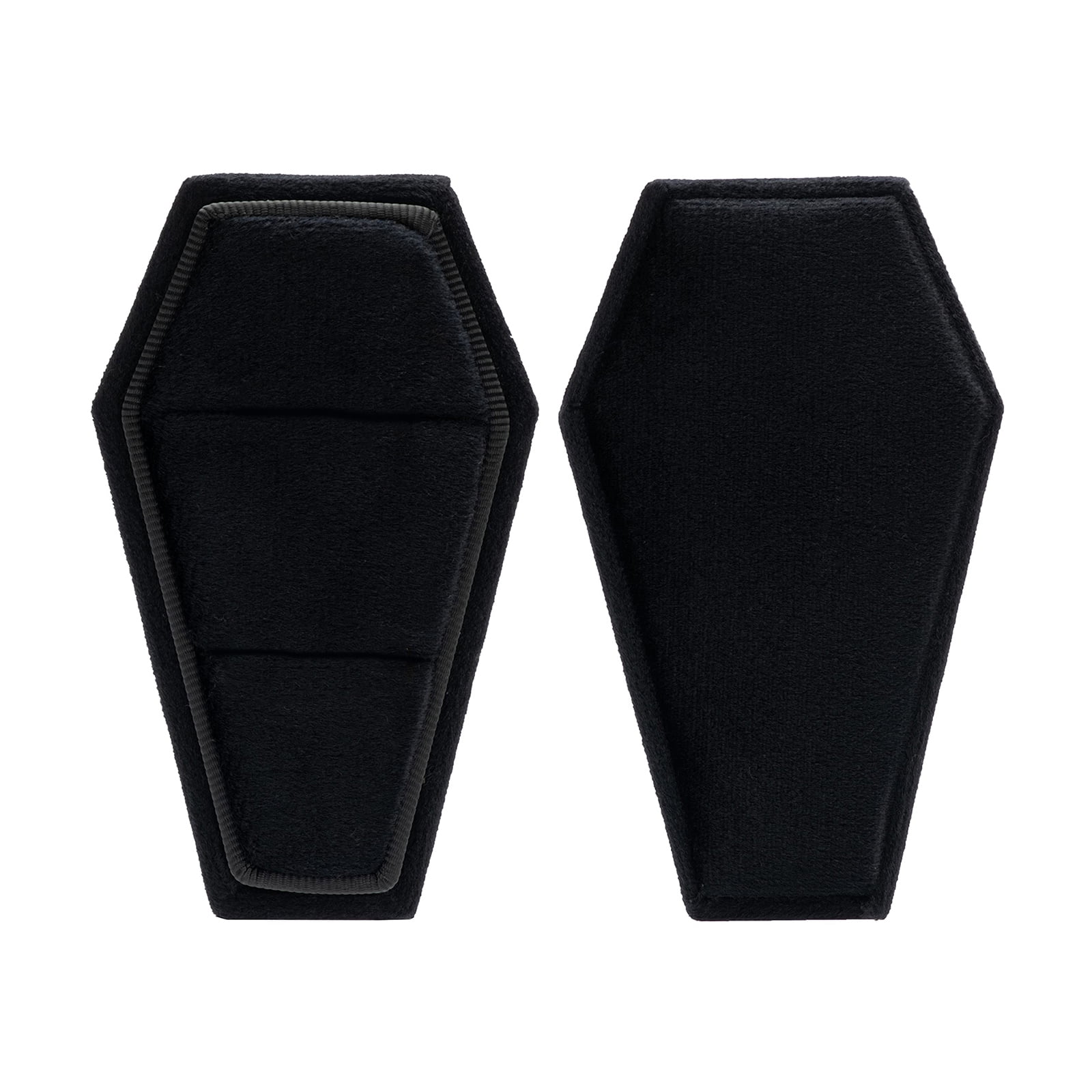 Black Velvet Coffin Box Jewelry Display Holder Pendant Necklace Gift ...