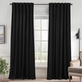 Black Velvet Heavy Thick Light Blocking Curtains, Privacy Protect ...