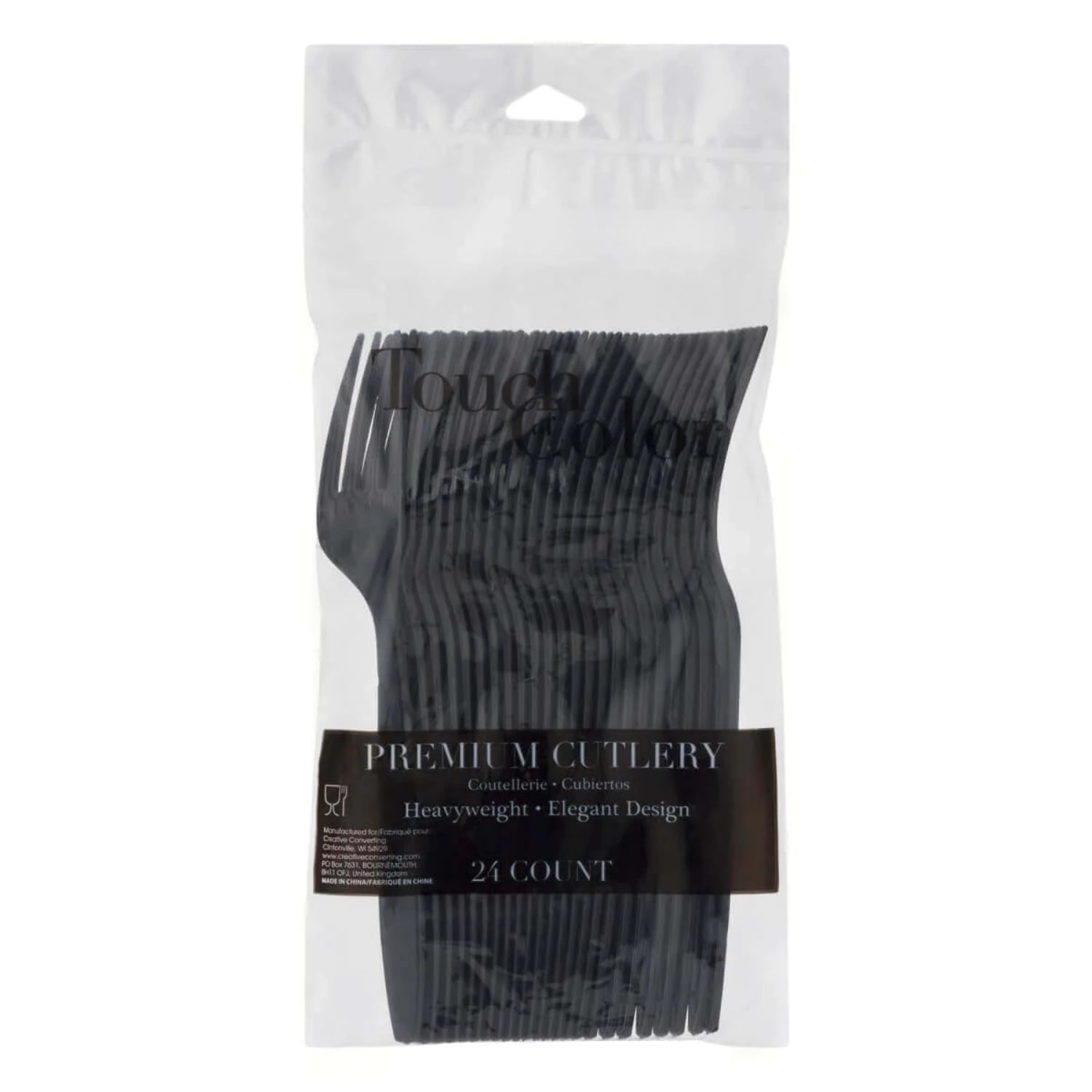 Black Velvet Plastic Forks - Walmart.com