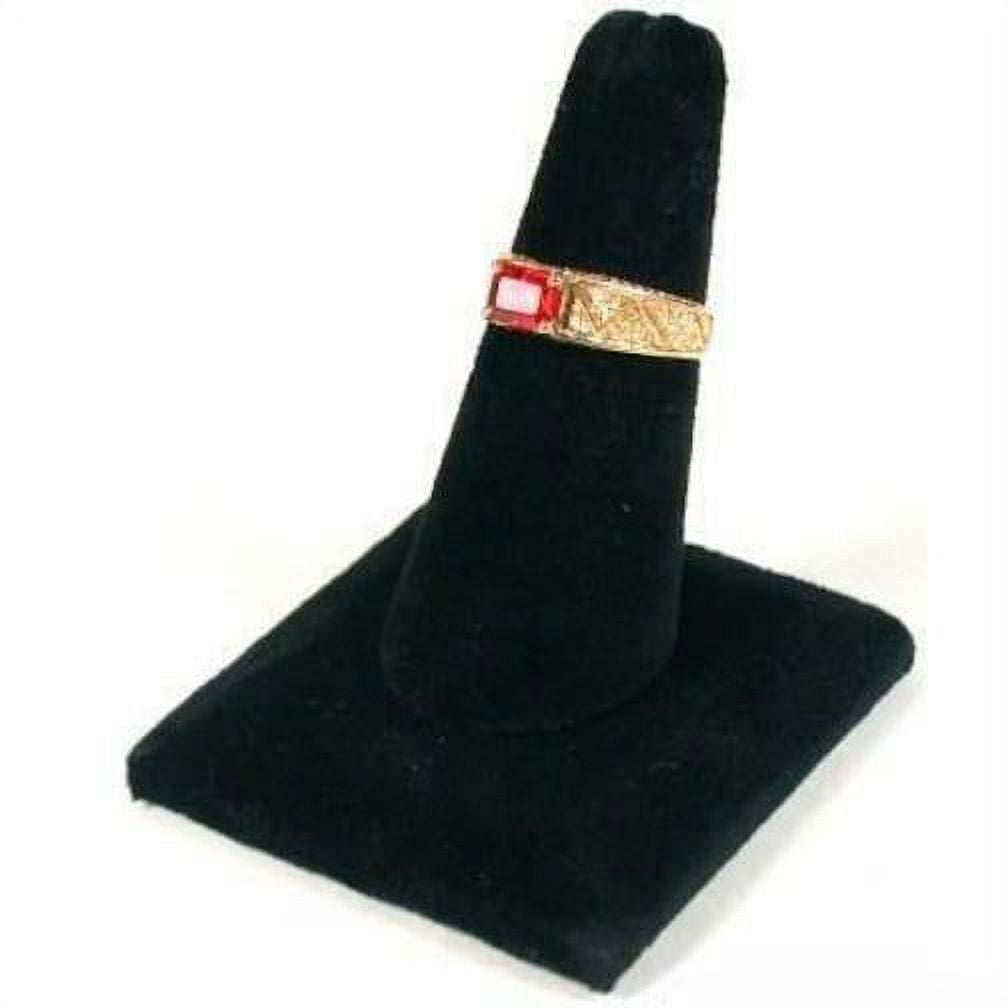 Black Velvet Ring Finger Display Holder Showcase Stand - Walmart.com