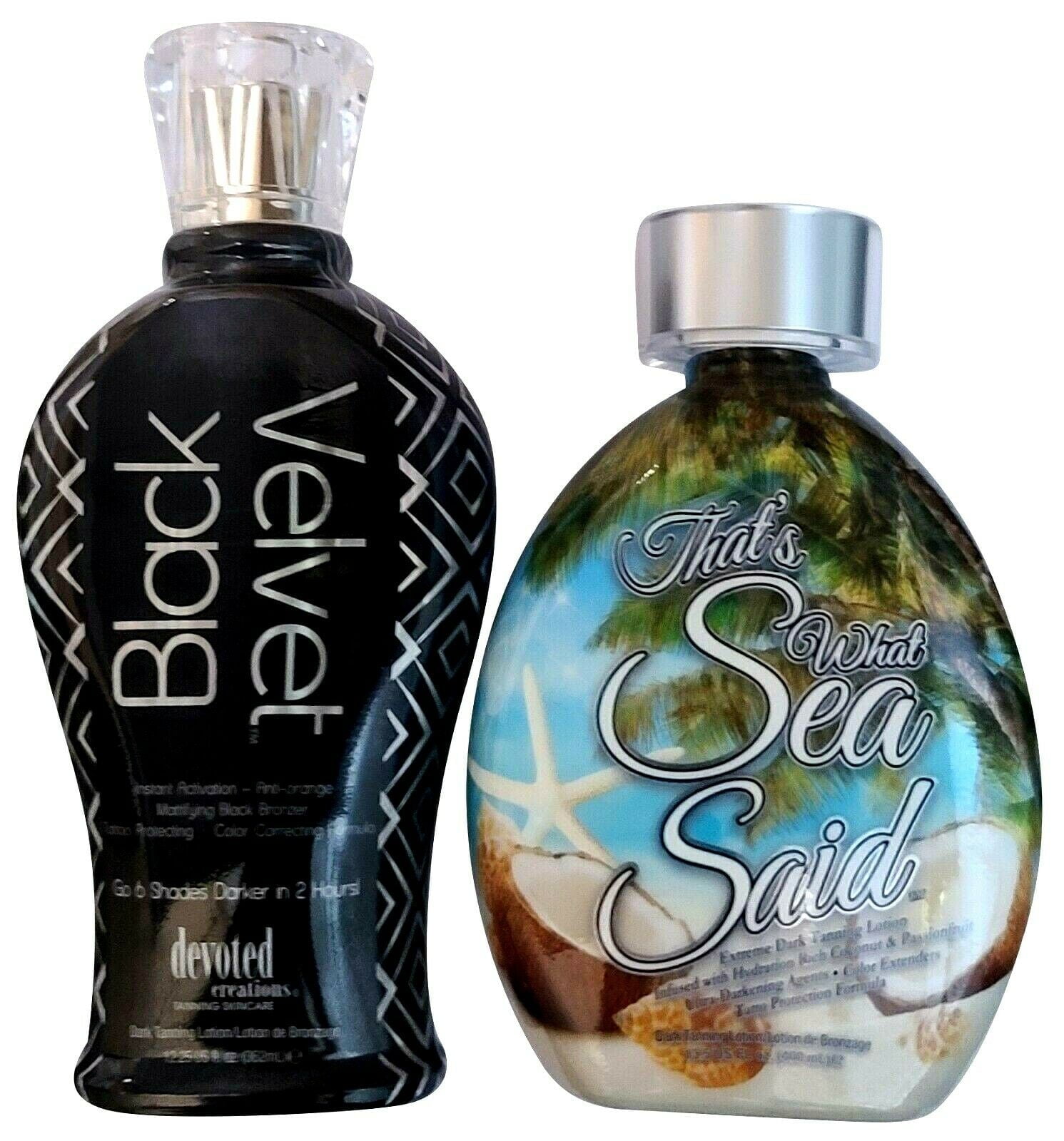 Black Velvet Tanning Lotion & That’S What Sea Said Accelerator ...