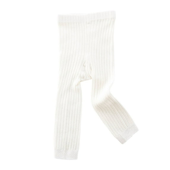 Black Vertical Stripe Kids' Leggings for Spring and Autumn, Double ...