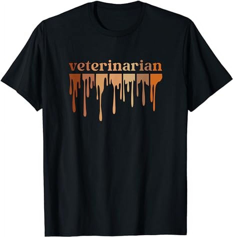Black Veterinarian African American Doctor Veterinarian T-Shirt ...