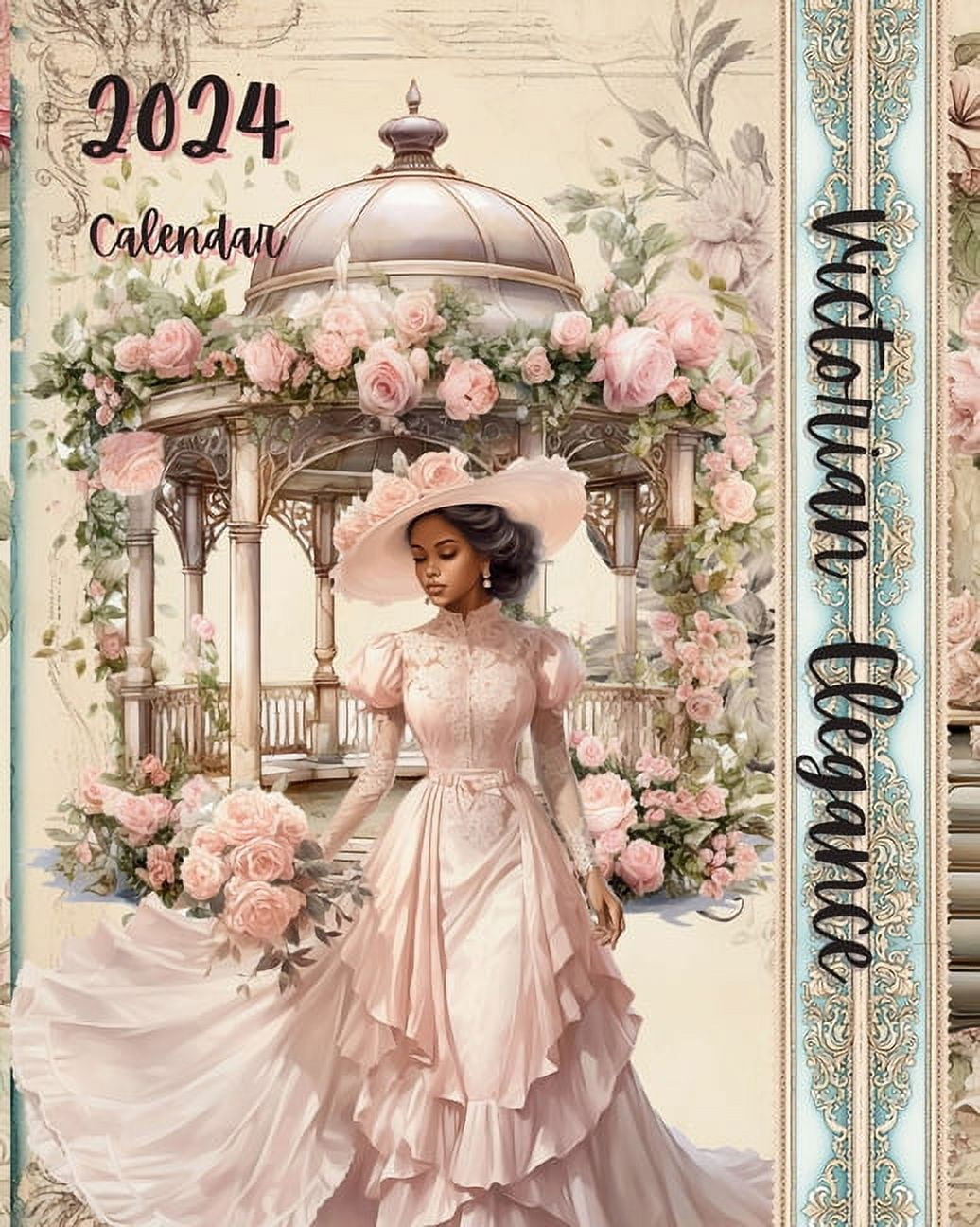 Black Victorian Elegance 2024 Calendar & Planner (Paperback) - Walmart.com