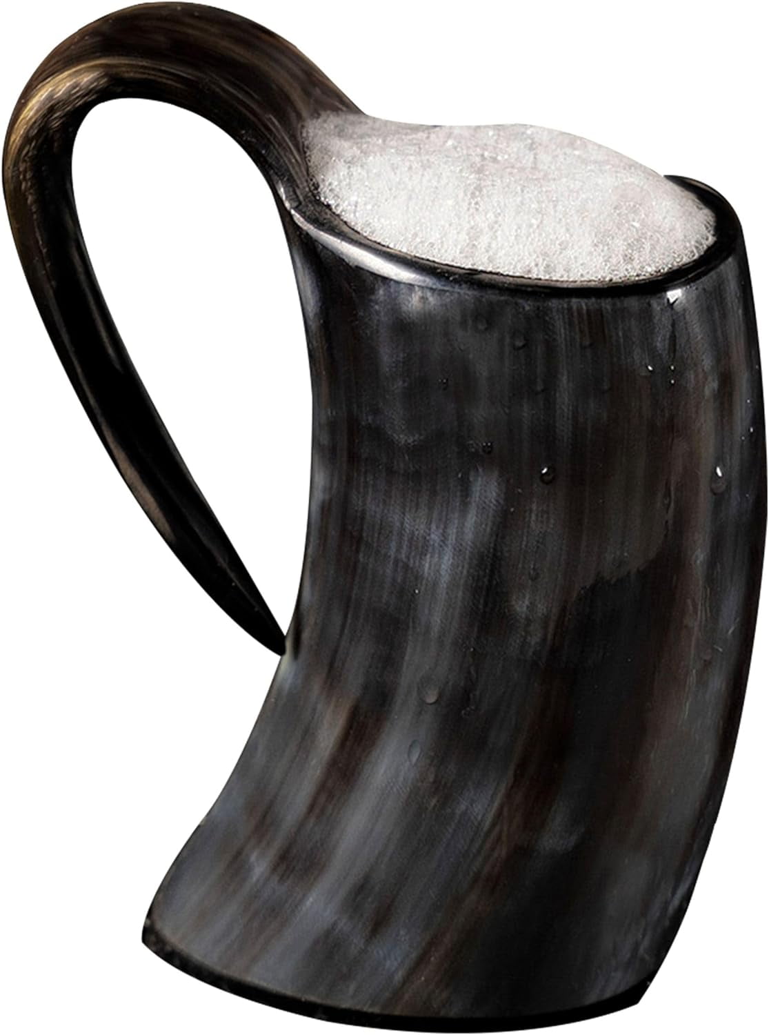 Black Viking Horn Ale Mug, Medieval Renaissance Mead Ale Larp Cosplay ...