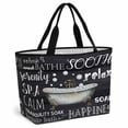 Black Vintage Art Beach Bag for Women, Large Breathable Mesh Beach Tote ...