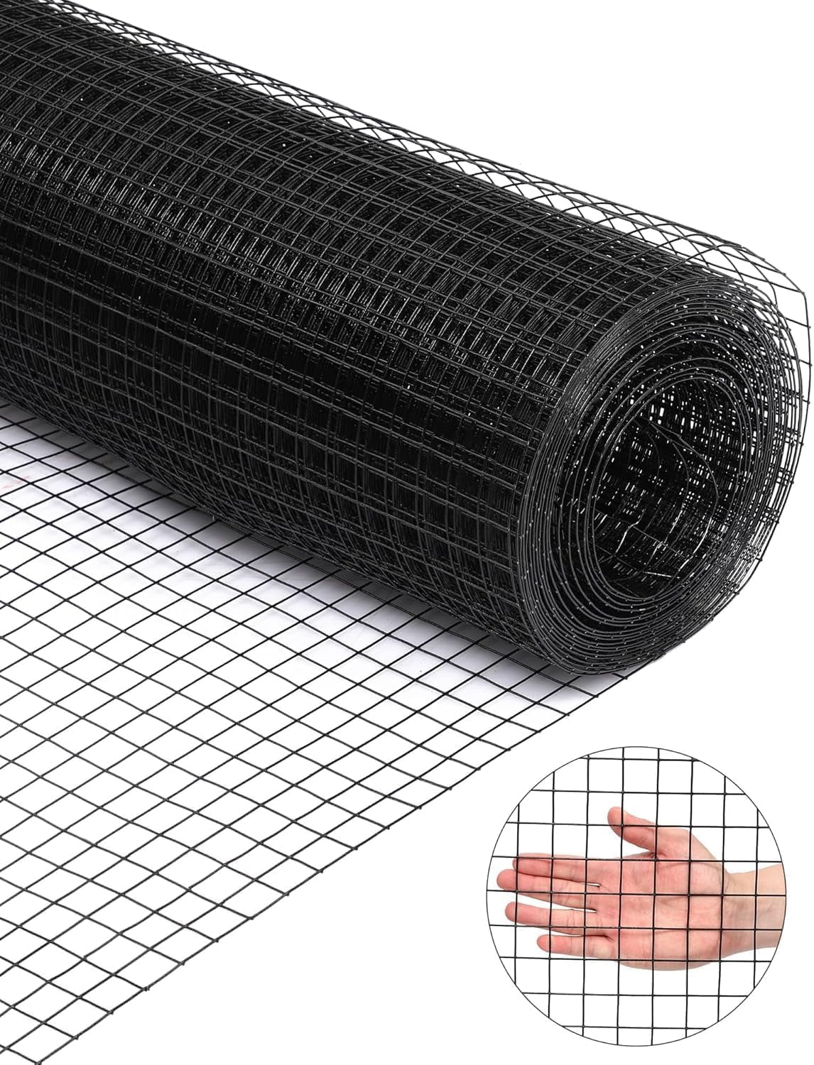 Black Vinyl Coated Hardware Cloth,1/4 inch PVC Hardware Cloth,Welded ...