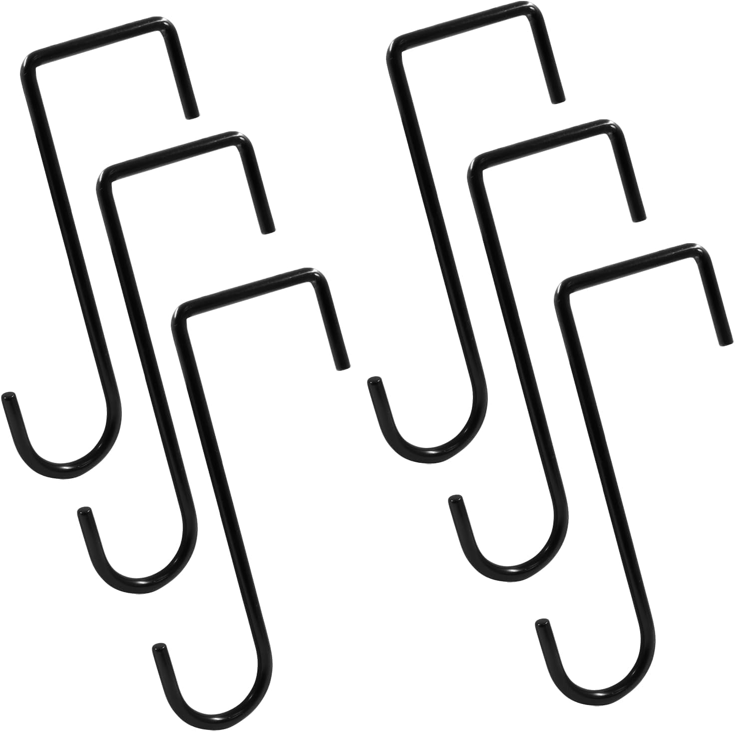 Black Vinyl Fence Hooks, 2x6Inch/3x8inch Patio Hooks Powder Coated ...