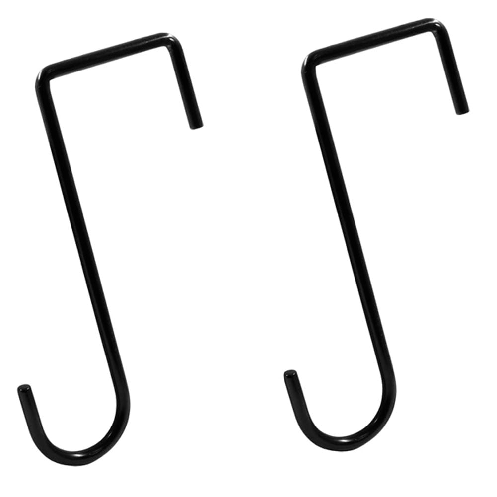 Black Vinyl Fence Hooks, 2x6Inch/3x8inch Patio Hooks Powder Coated ...