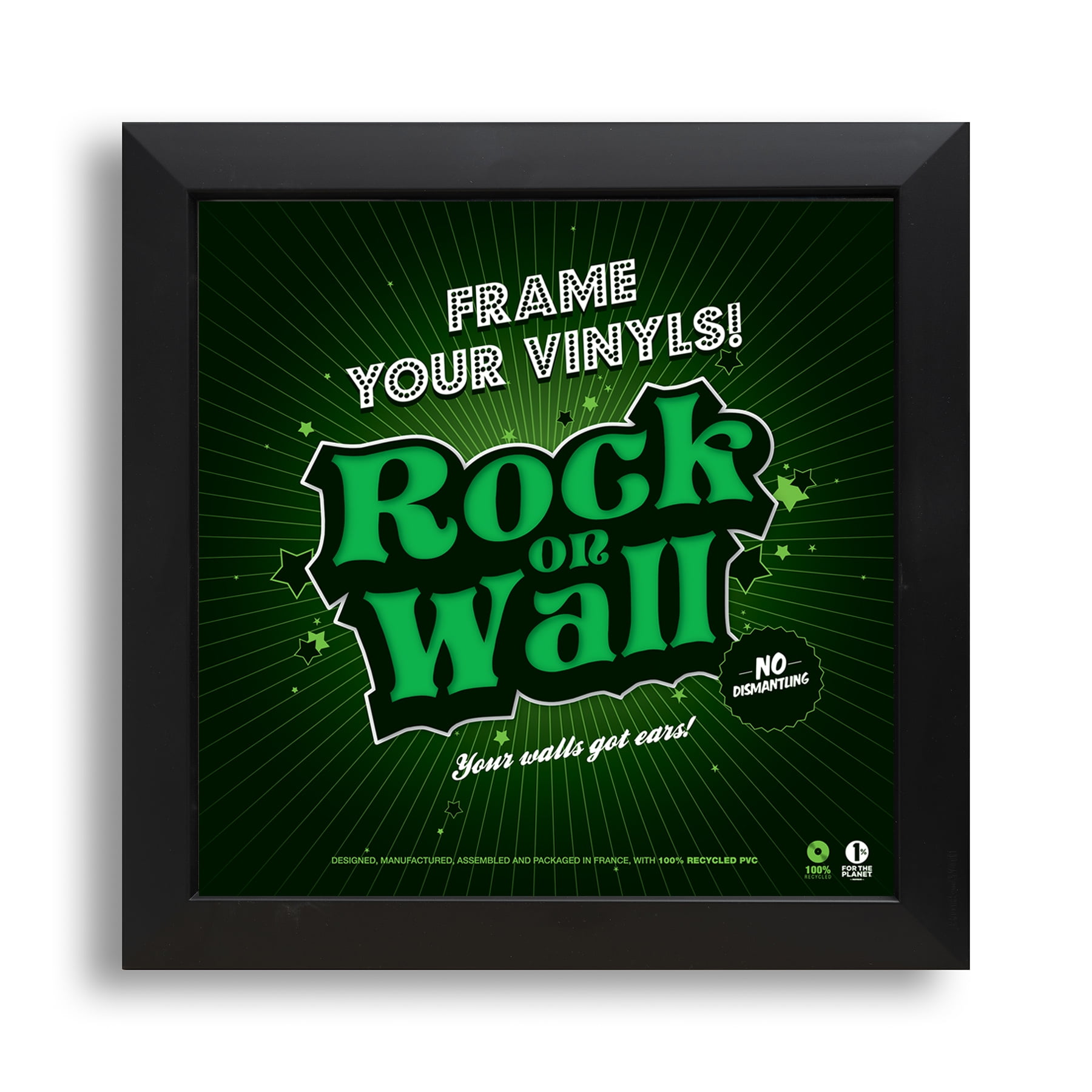 Black Vinyl Record Wall Display Frame - Awesome gift for Vinyl ...