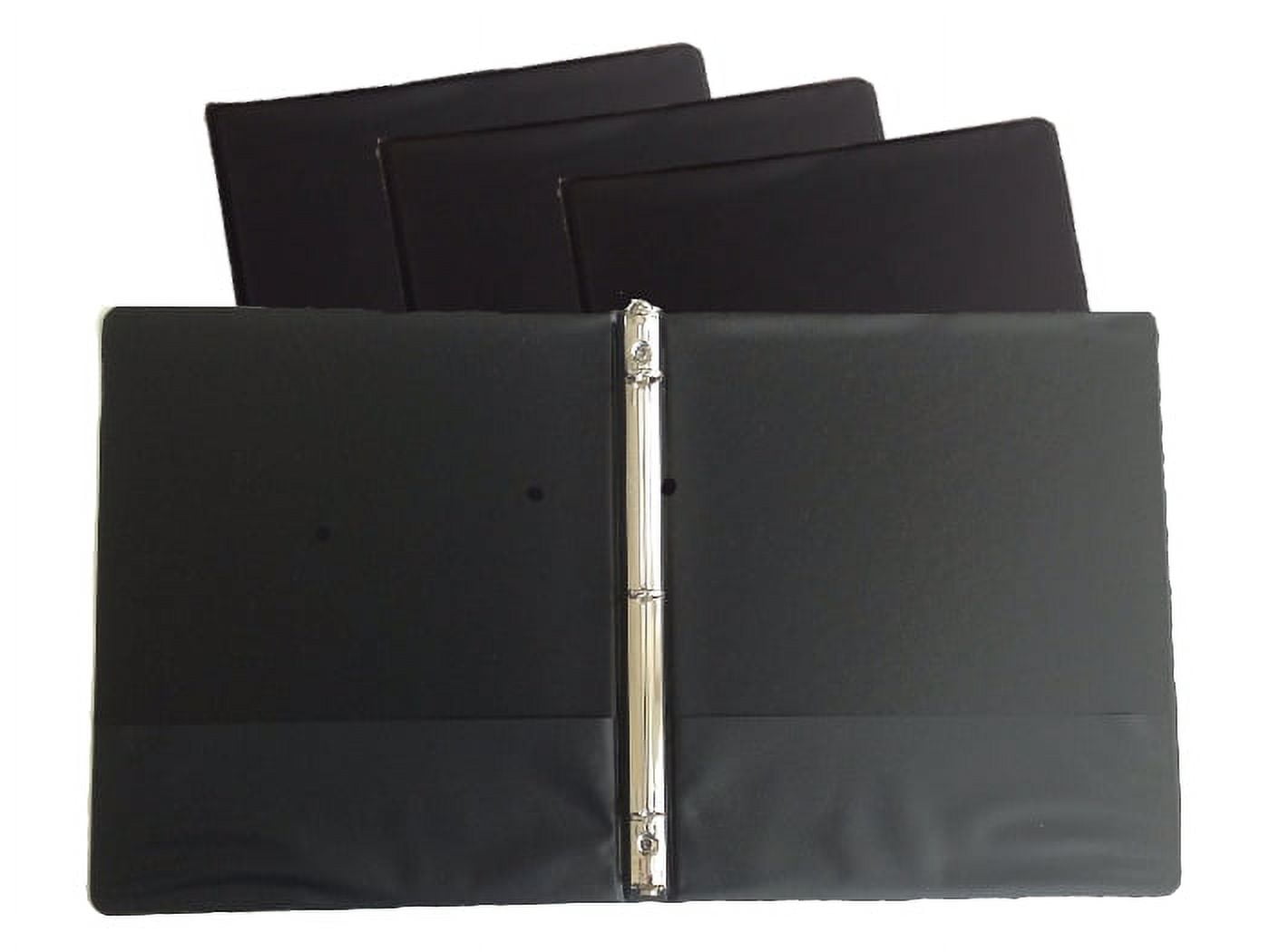 Black Vinyl Standard 3-Ring Binders, 1/2-Inch, for 8.5" x 11" Sheets ...