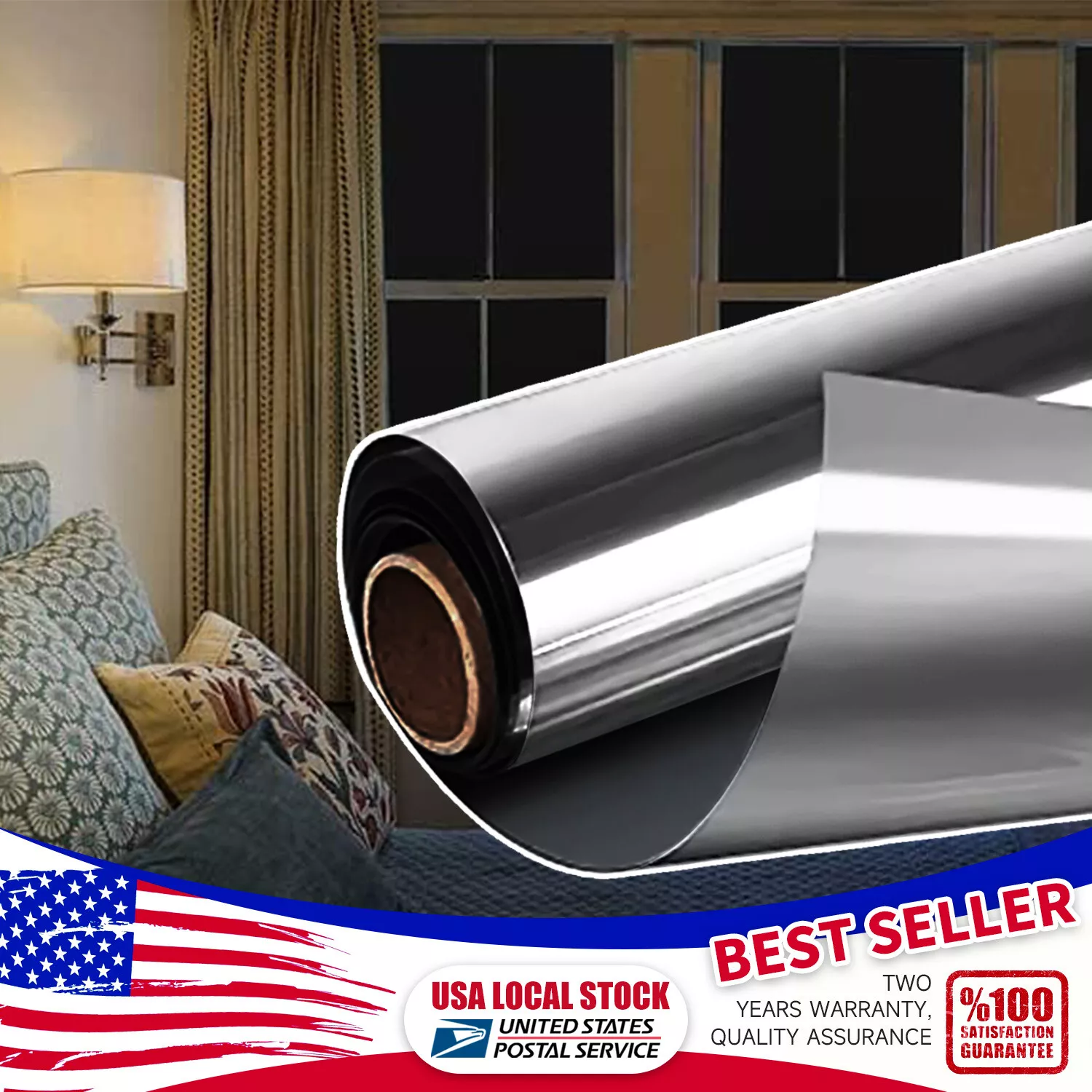 Black Vlt 5% 10' X 20" Office Home Car Glass Uncut Roll Tint Window ...