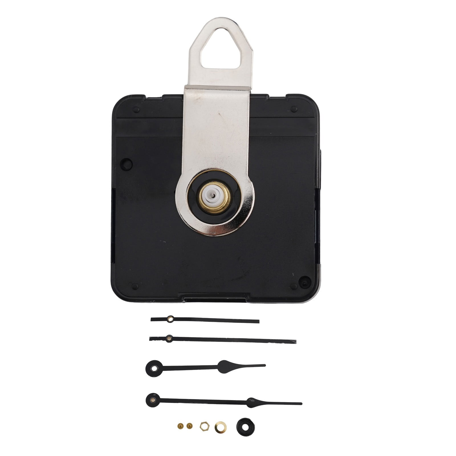 Black Wall Clock Movement Mechanism Kit Battery Operated DIY Repair ...
