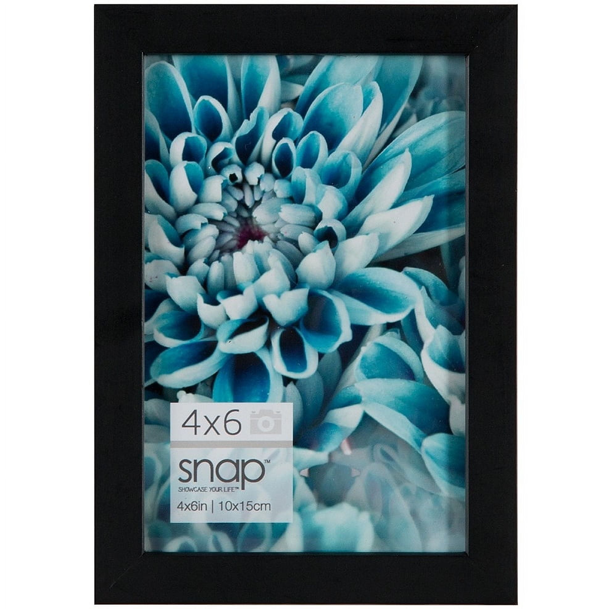 Black Wall Easel LINEAR 4x6 Frame by SNAP - 4x6 - Walmart.com