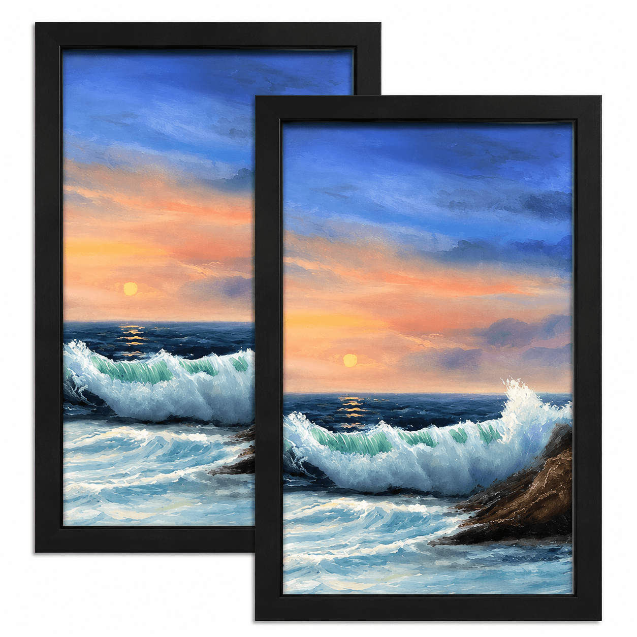 Black Wall Frame for Photos and Artwork, Pack of 2 - Walmart.com