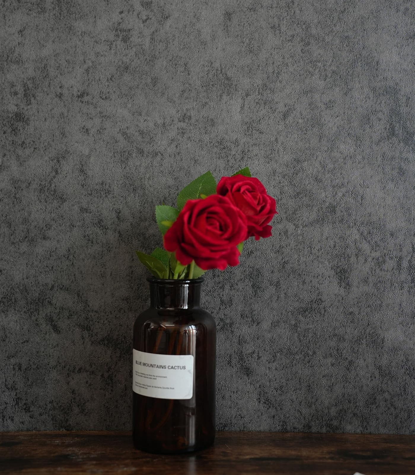 Black Wallpaper Peel and Concrete Contact Paper Faux Cement Textured ...