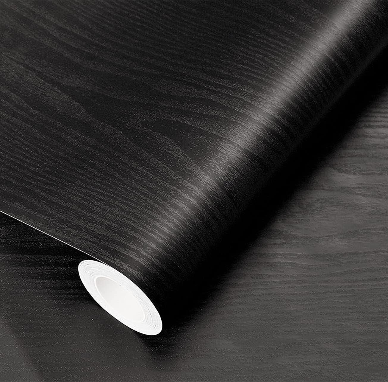 Black Wallpaper Peel and Paper Black Decorative Self Film Removable for ...