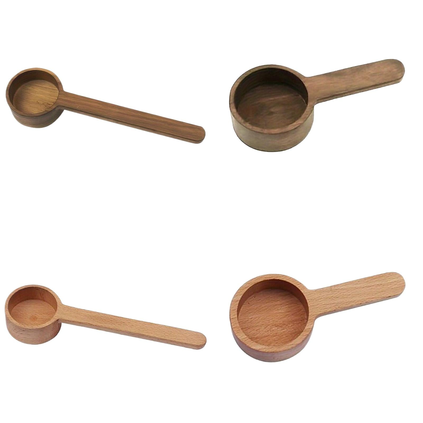 Black Walnut Coffee Spoon Set, Solid Wood Measuring Spoons for Coffee ...