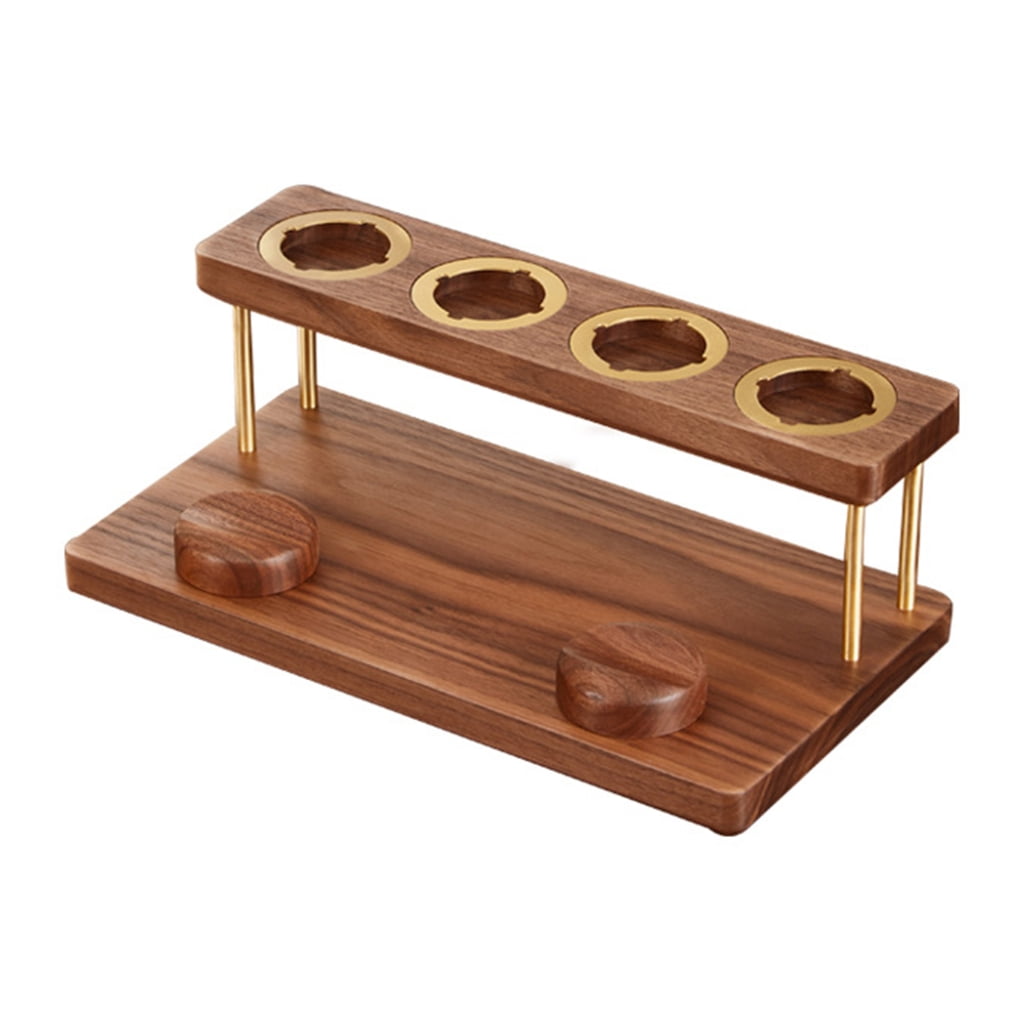 Black Walnut Desk Organizer for Curling Iron Efficient Hair Tool ...