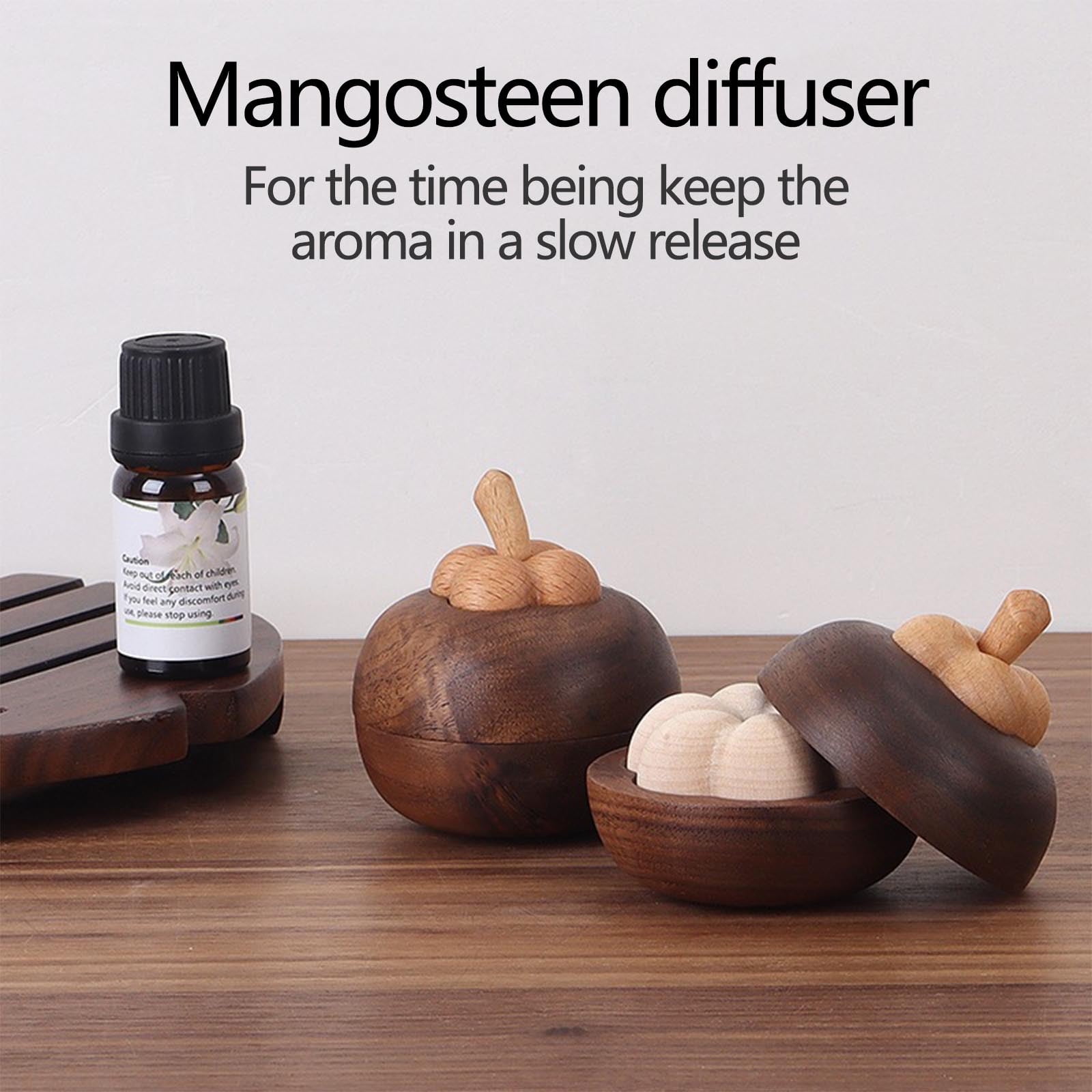 Black Walnut Mangosteen Diffuser for Home and Car, Aromatic Decorative ...