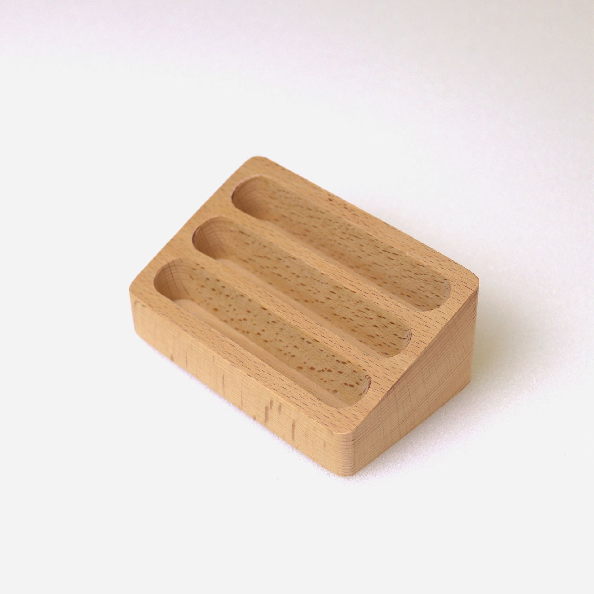 Black Walnut Solid Wood Card Storage Rack Three-Compartment Business ...